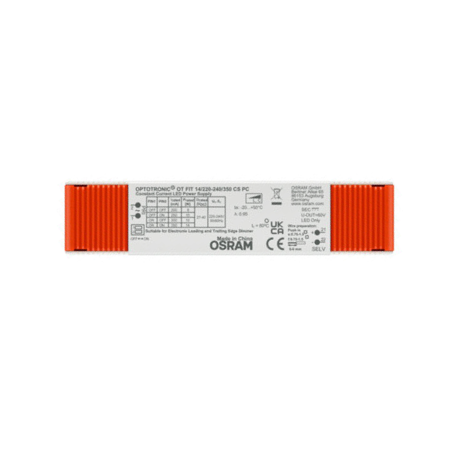 Continuous current power supply of 7,2-24W, 220/240V - 50/60Hz with ...