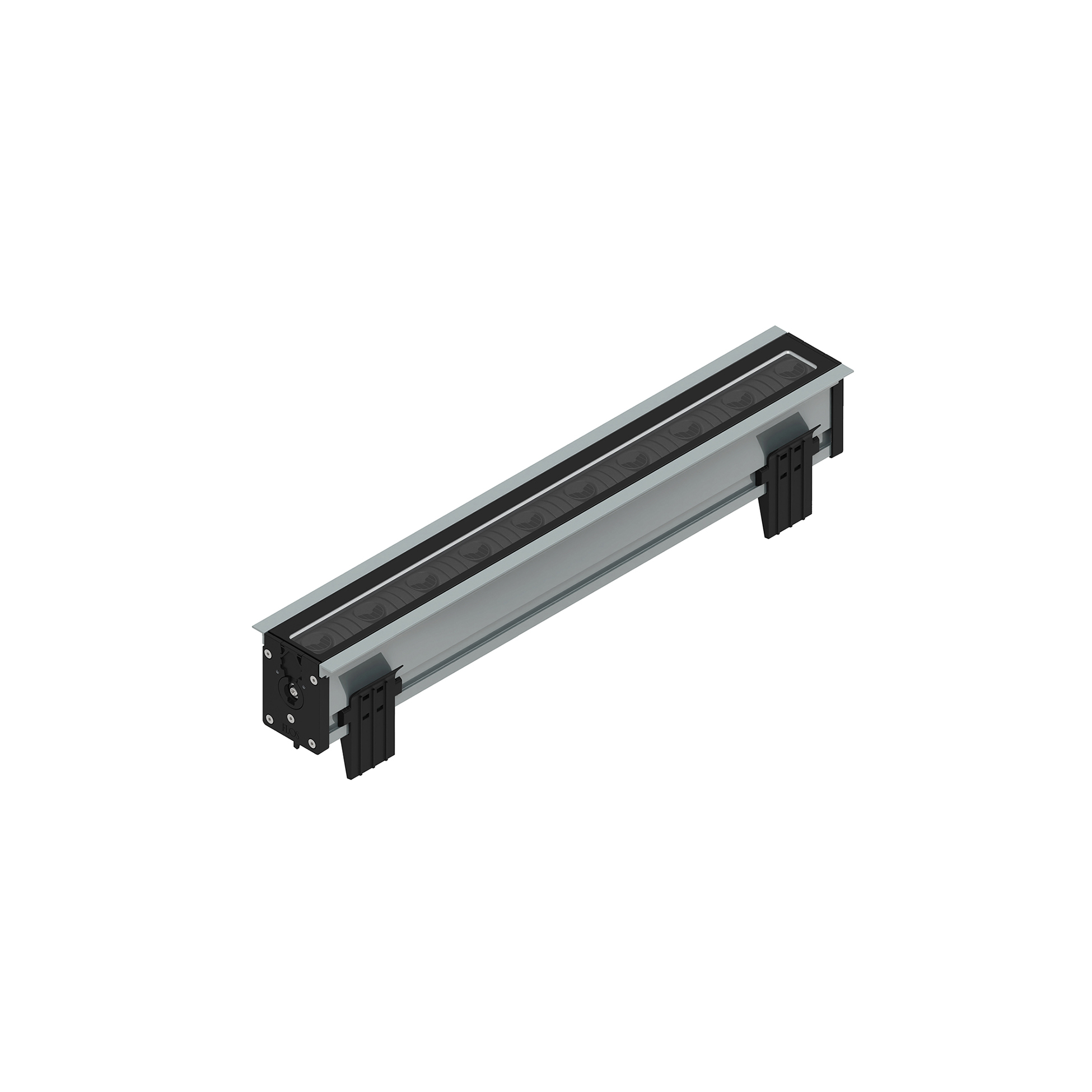 Ingraze Adjustable Frame + Asymmetric Louvre L 600 F017F2SB006 | Flos